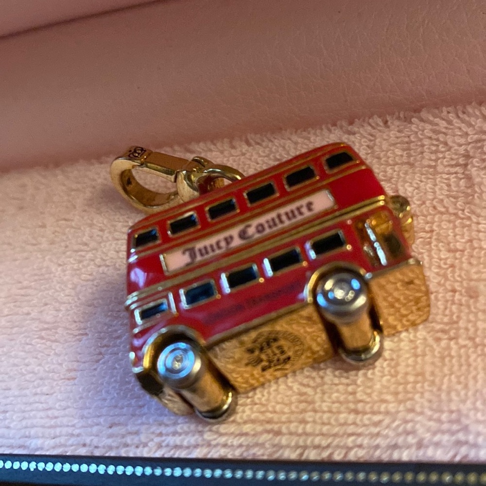 Juicy Couture London Double Decker Bus Charm Red Gold… - Gem